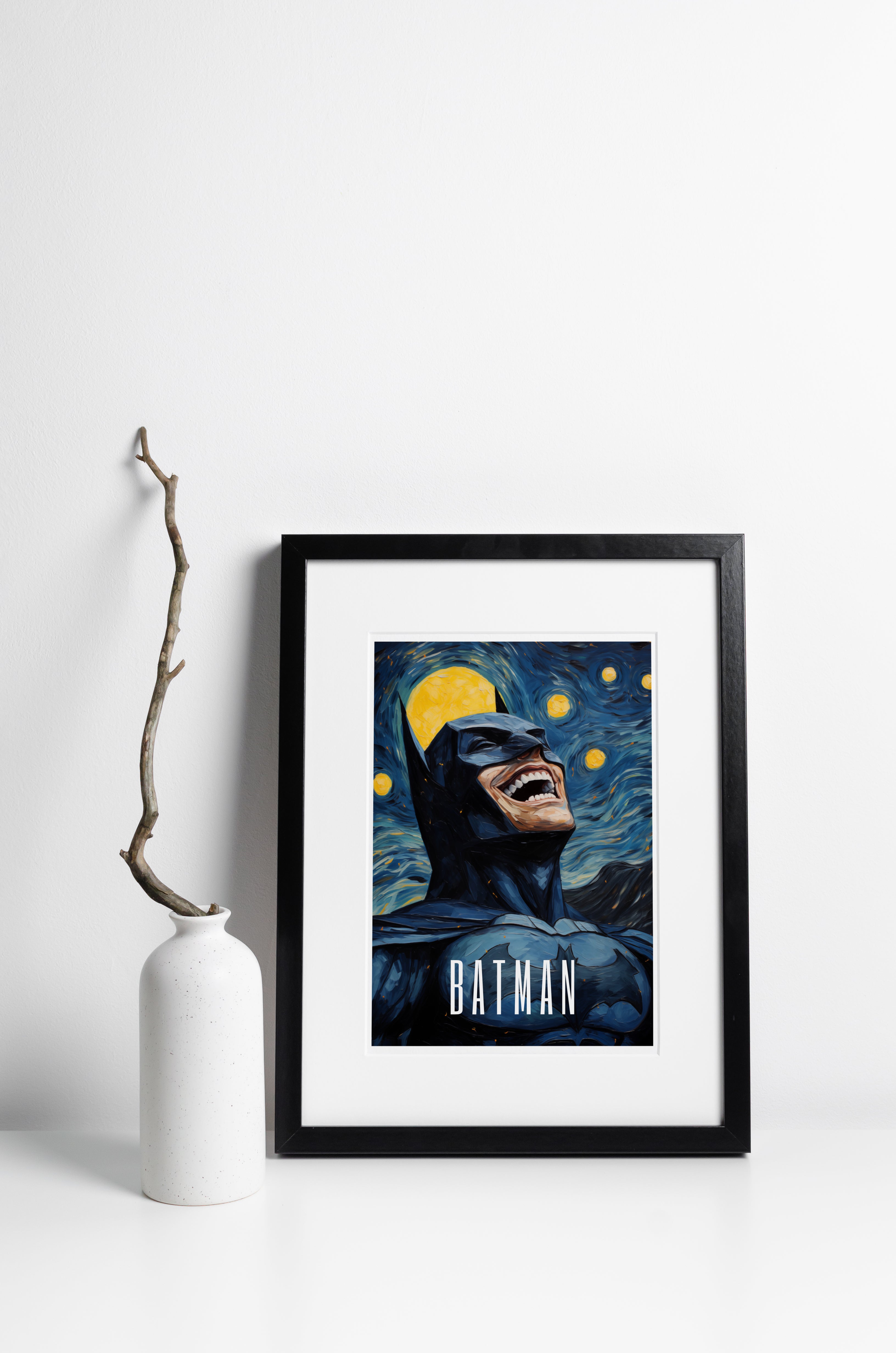 Laughing Batman | DC Poster Framed Canvas – Comic Tree